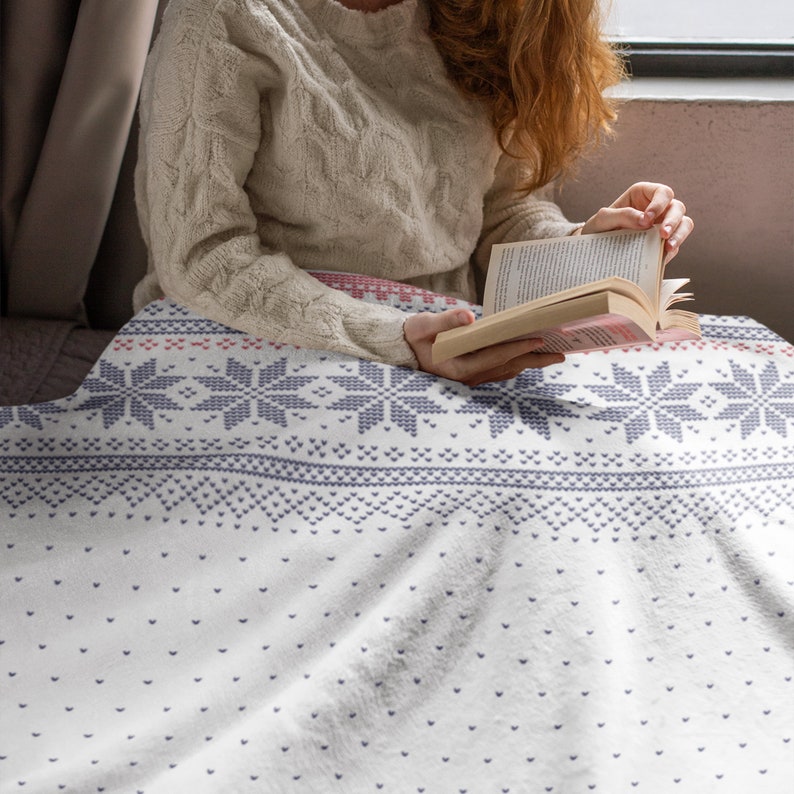 Norwegian Design Velveteen Blanket Norway Home Decor Norwegian Heritage ...