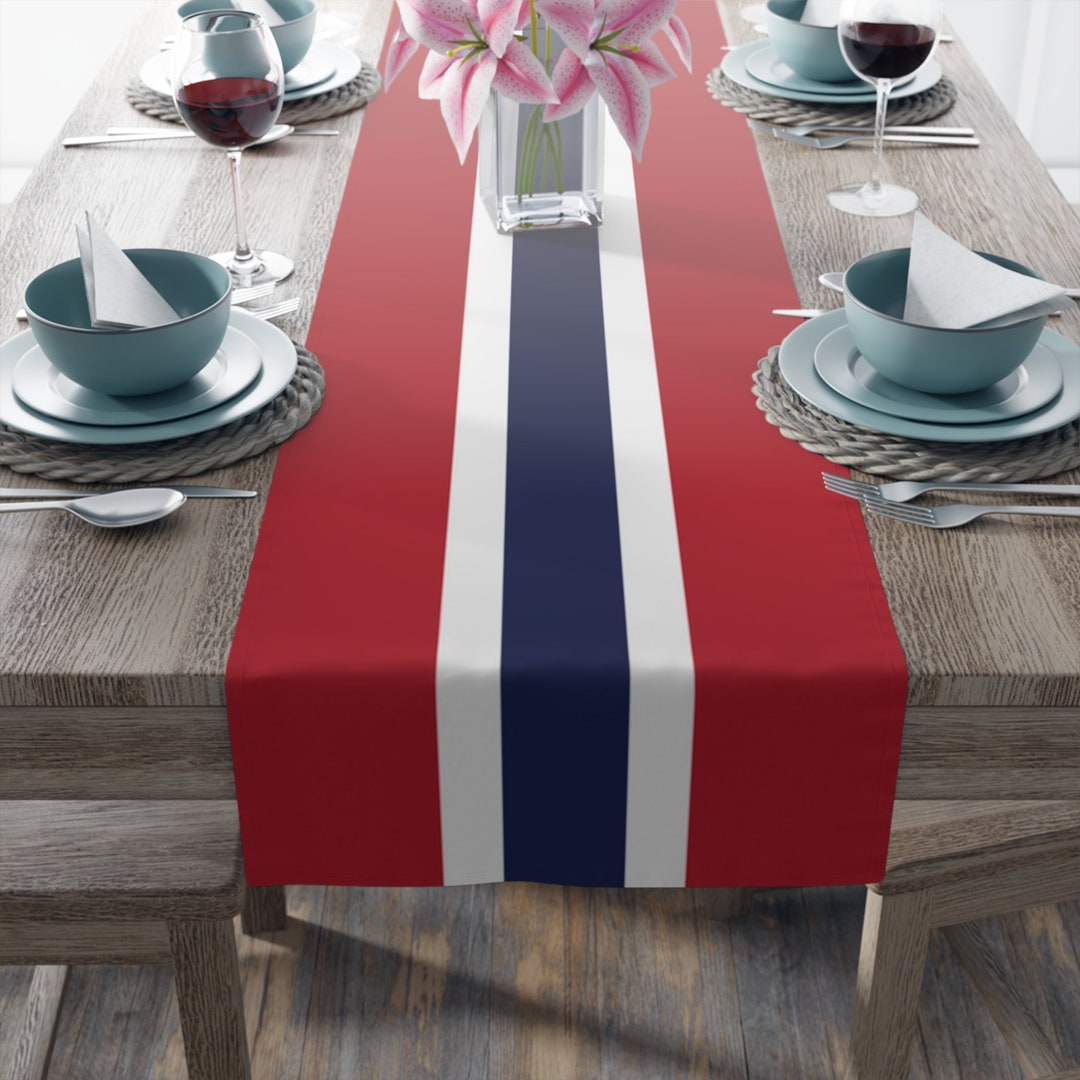 Norway Table Runner Norwegian May 17th Decorations Syttende Mai Norway ...