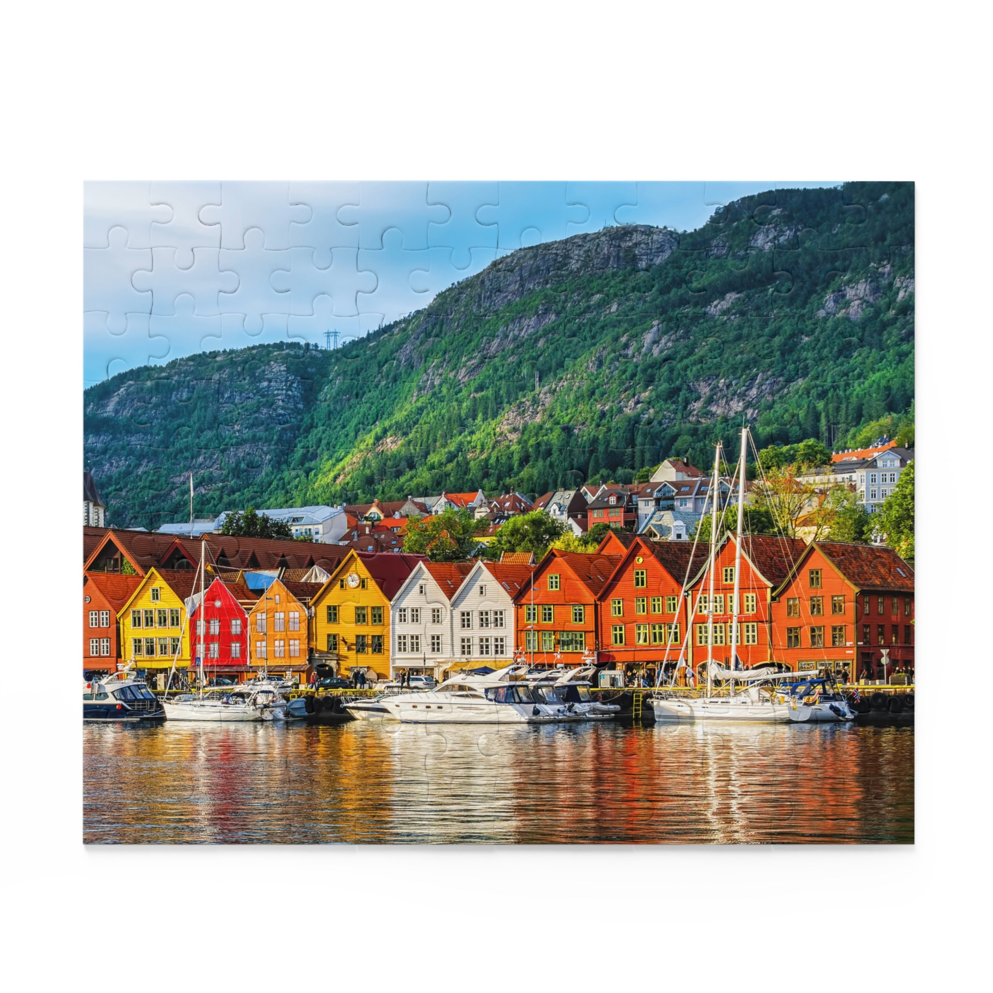 Bergen Jigsaw Puzzle Norway Puzzle Bryggen in Bergen Puzzle Gift From ...