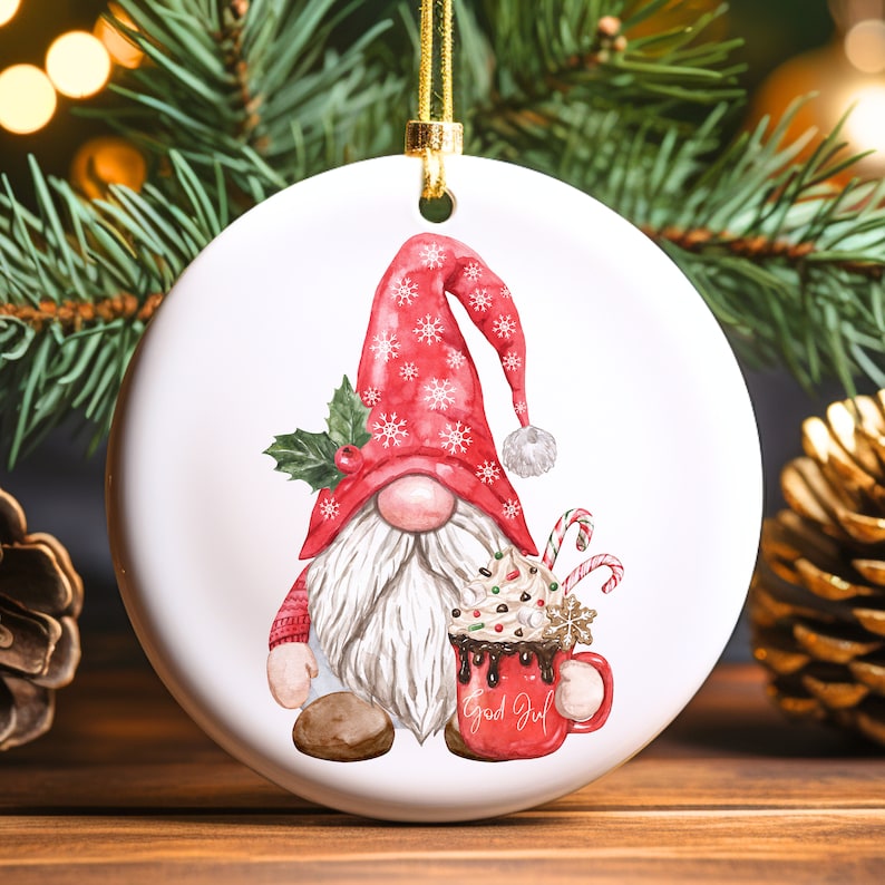 Christmas Ornament Norwegian Nisse Christmas Decorations Christmas Tree ...