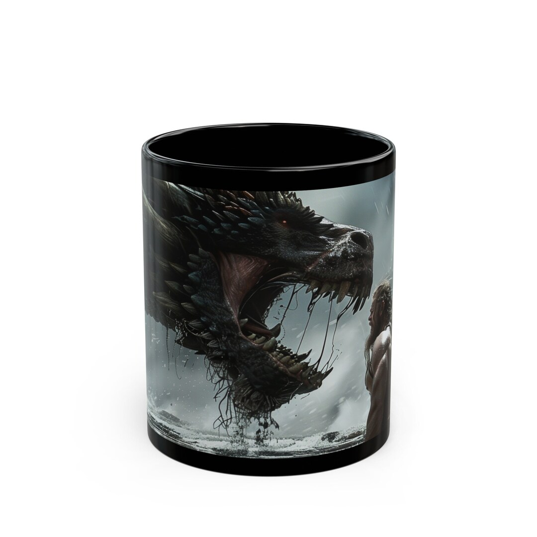 Beowulf's Dragon Battle Mug Norse Mug Norse Mythology Gift Norway Gift ...