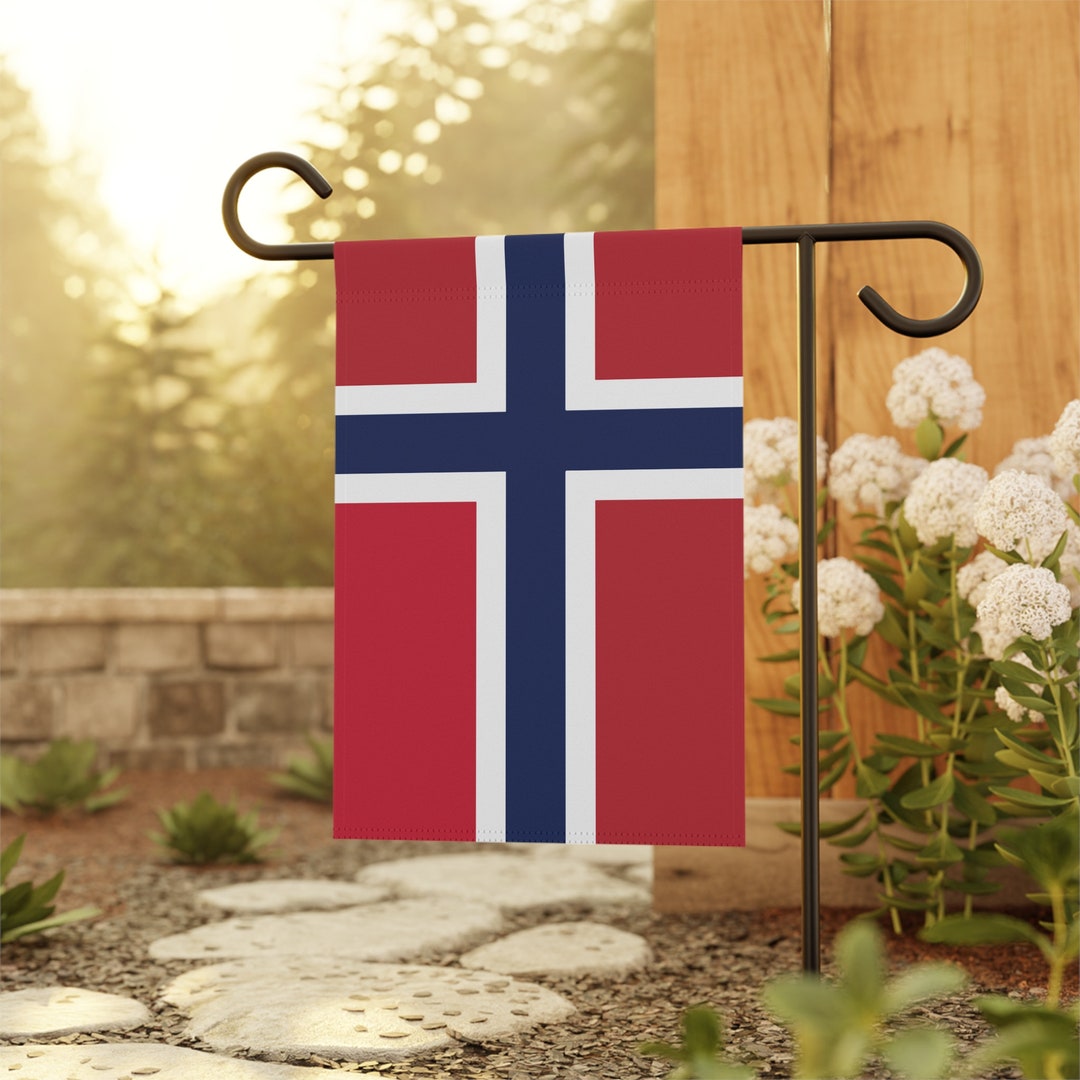 Norway Flag Garden Flag House Banner May 17th Flag Syttende Mai Banner ...