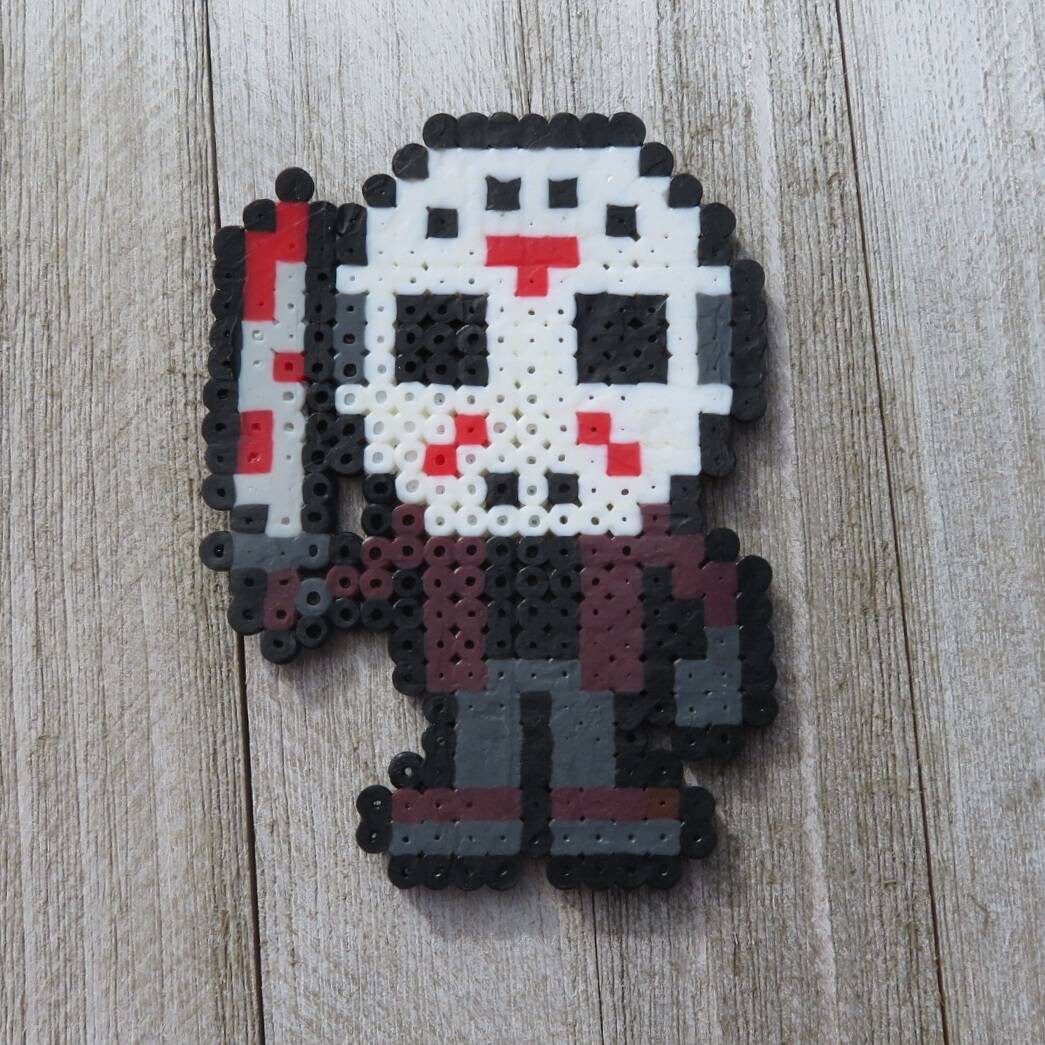 The Pixel Jason Perler Bead Art Jason Keychain - Etsy