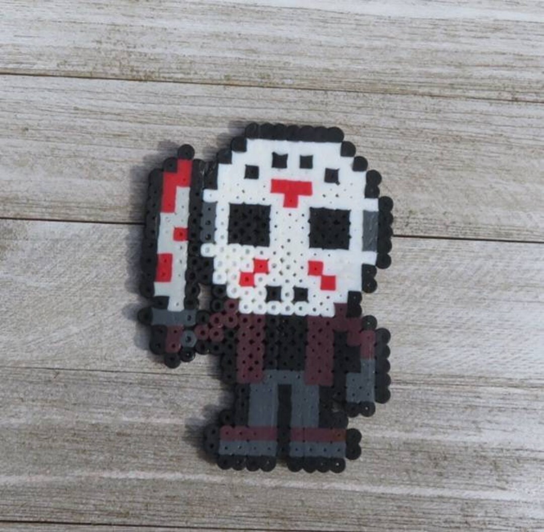 The Pixel Jason Perler Bead Art Jason Keychain - Etsy