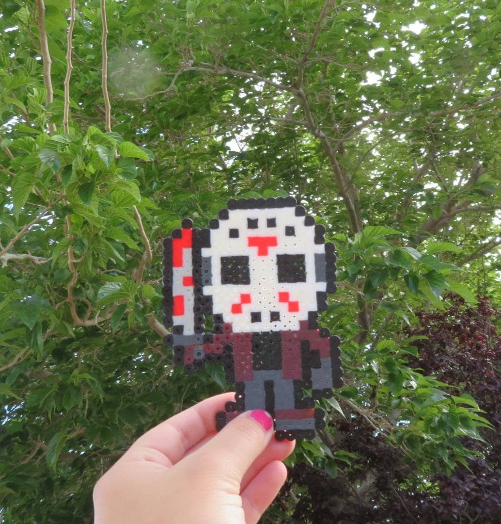The Pixel Jason Perler Bead Art Jason Keychain - Etsy