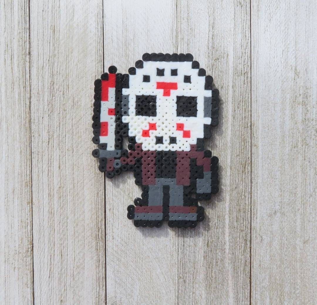 The Pixel Jason Perler Bead Art Jason Keychain - Etsy