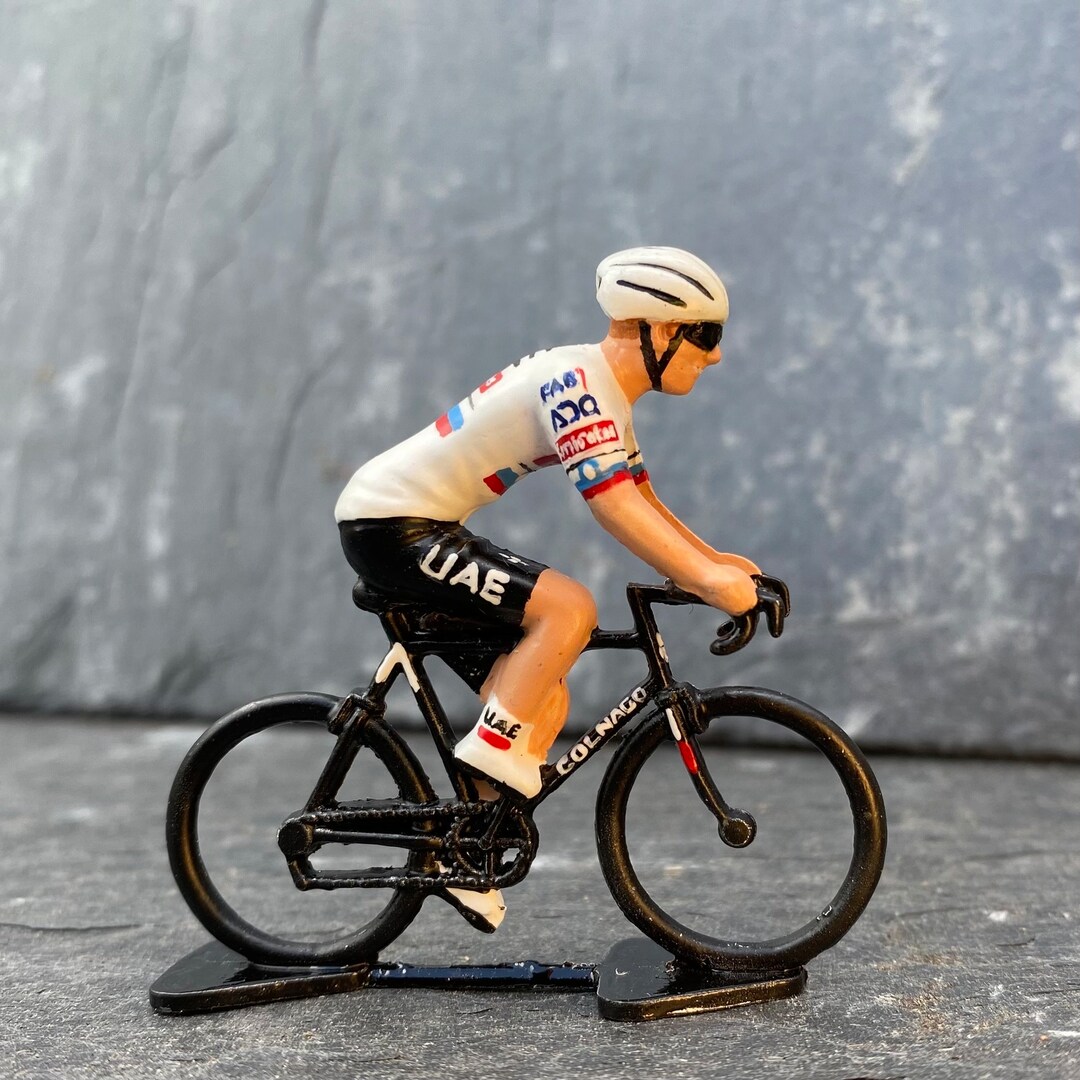 Hand Painted Tadej Pogacar Vanderpoel UAE Team Emirates Cycling Figure ...