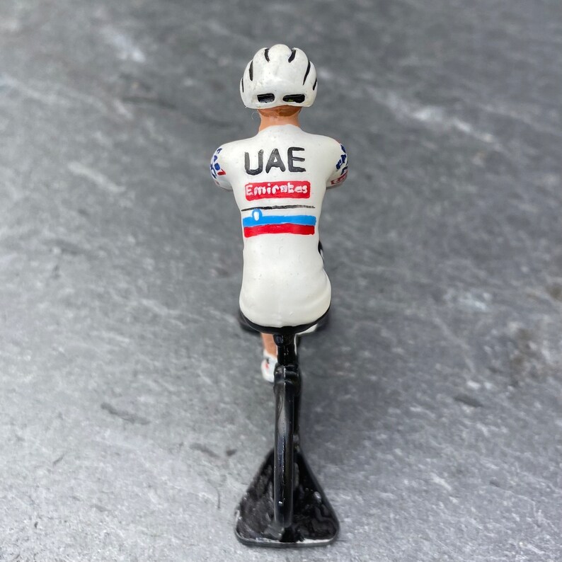Hand Painted Tadej Pogacar Vanderpoel UAE Team Emirates Cycling Figure ...