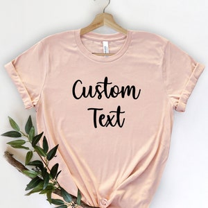Custom Shirts Custom Text Custom Shirt Customized Shirts - Etsy