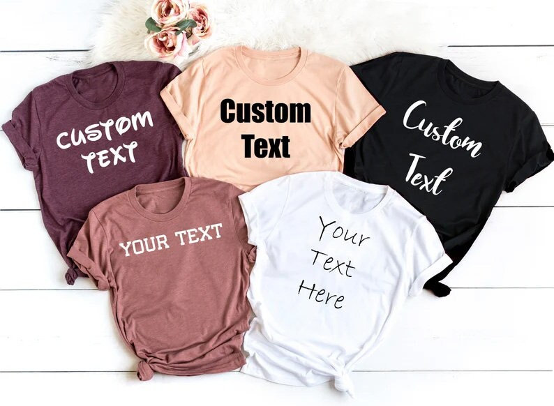 Personalized T-shirt Custom T-shirts Custom Shirt - Etsy