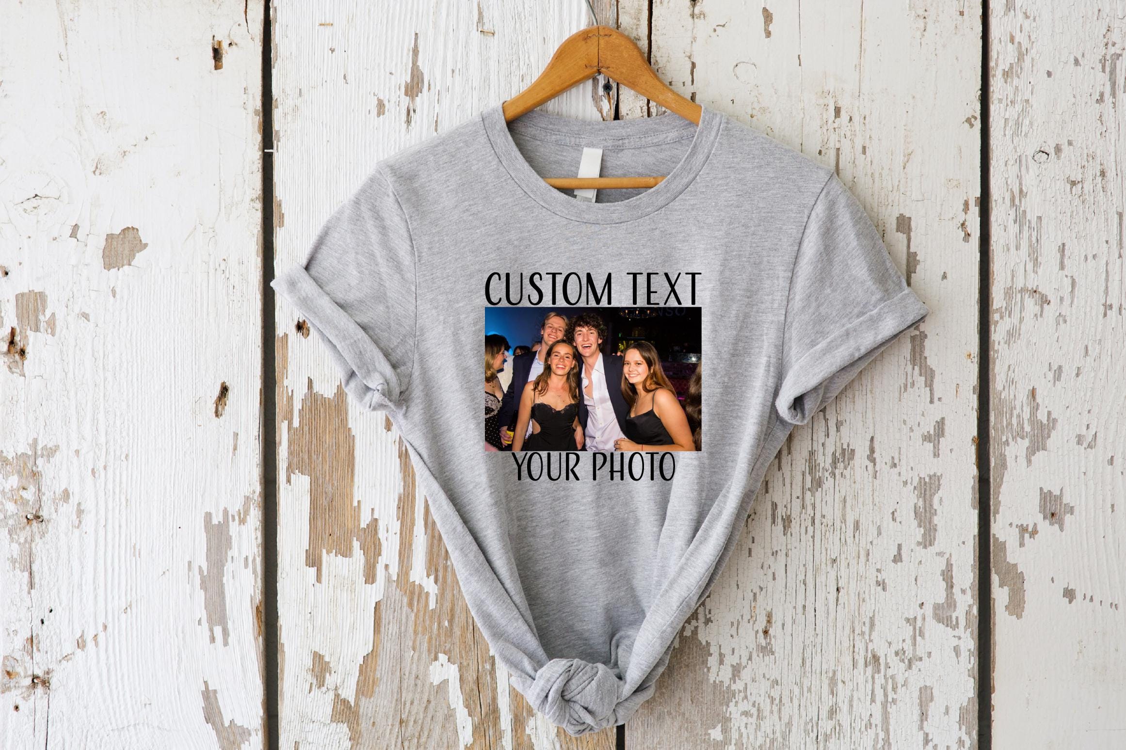 Personalized Pictures T-shirt, Custom Photo Shirt, Own Photo Shirt ...