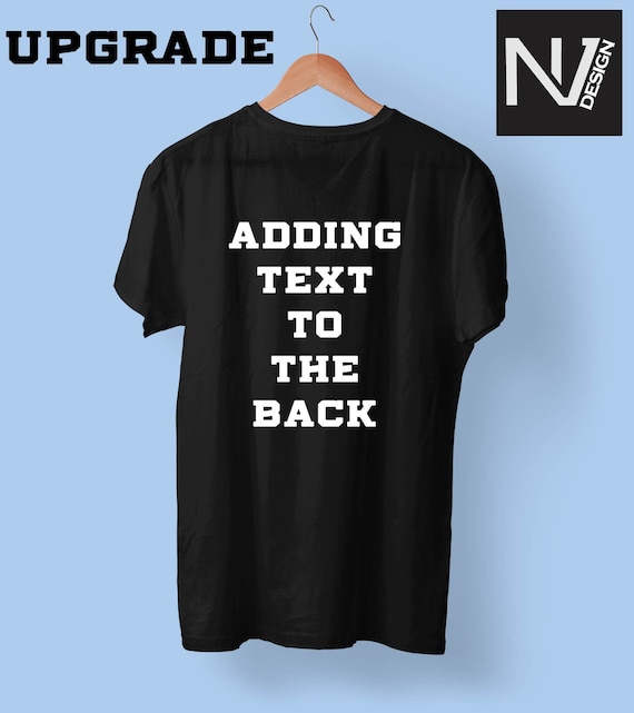 Adding Text to the Back. Add Text to Back | Etsy