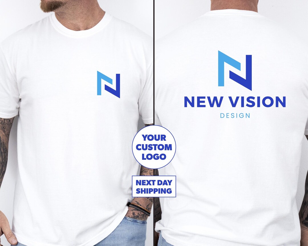 Christmas Custom Logo Design Front & Back Shirt, Company Logo Merch ...