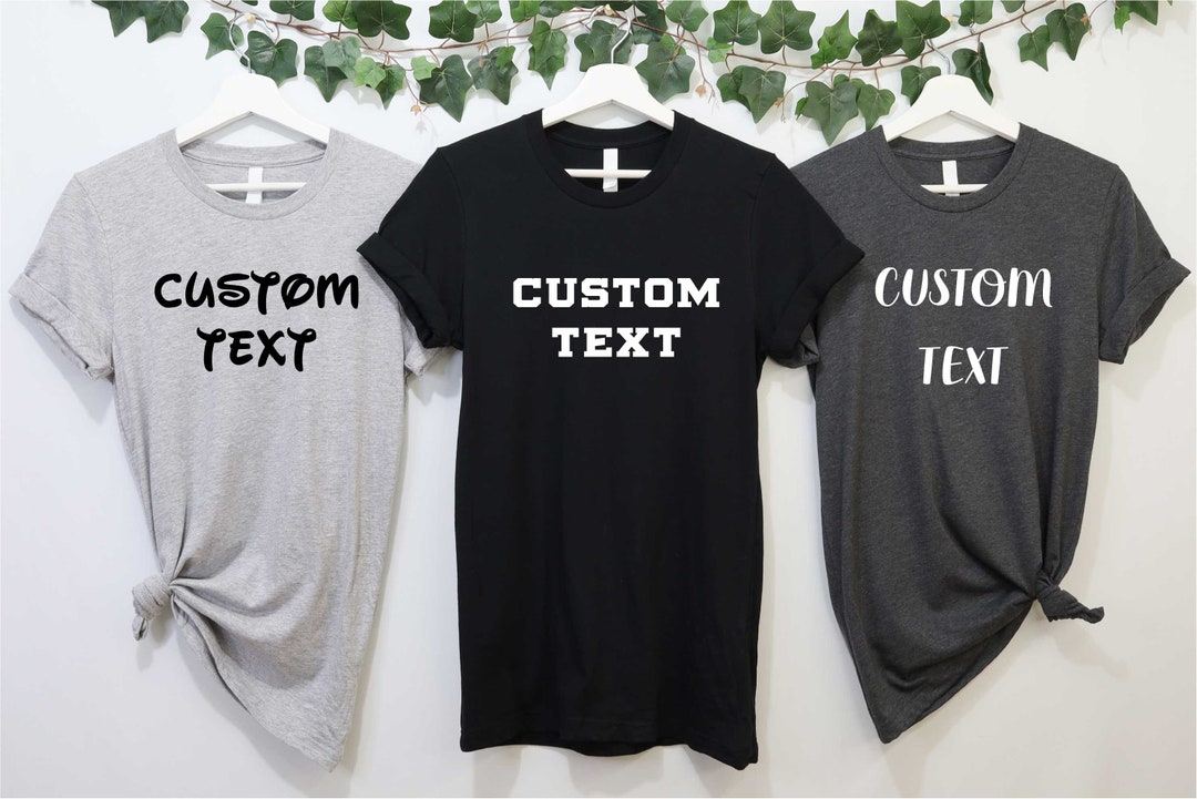 Custom Printed Shirt, Custom Shirts, Custom T-shirt, Personalized T ...