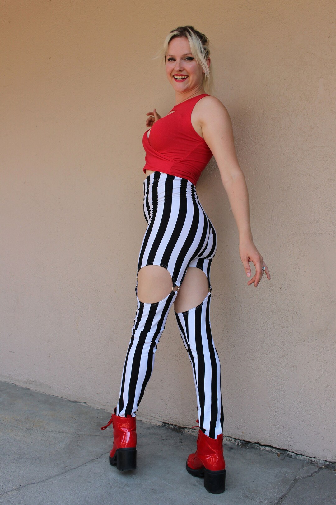 Heart Strings, Circus Garter Leggings | Fire Friendly | OUT OF STRIPES ...