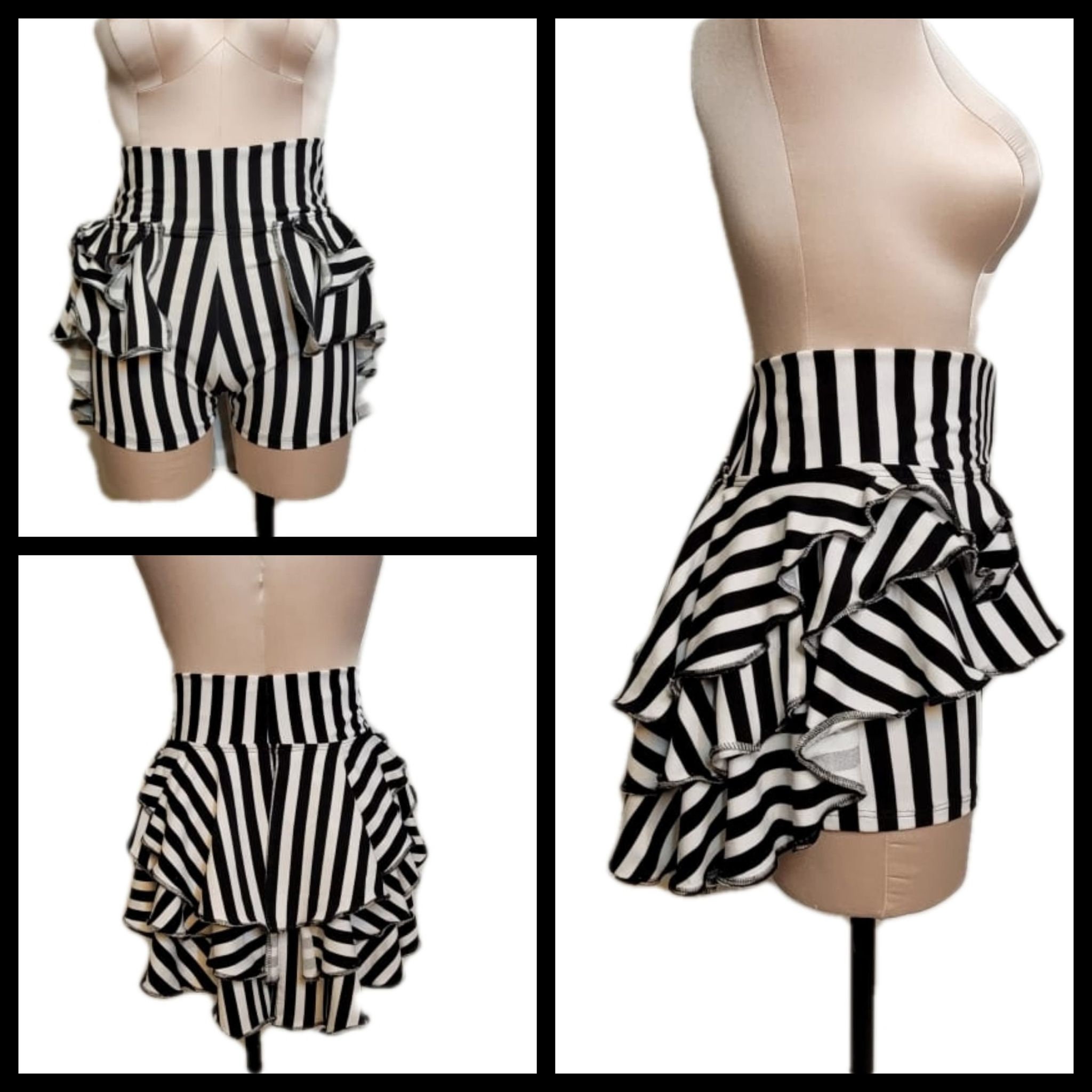 3's Charmed High Low Ruffle Butt Beetle Shorts Fire Friendly - Etsy