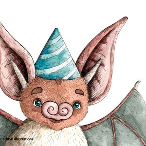 Bat Birthday Card - Etsy UK
