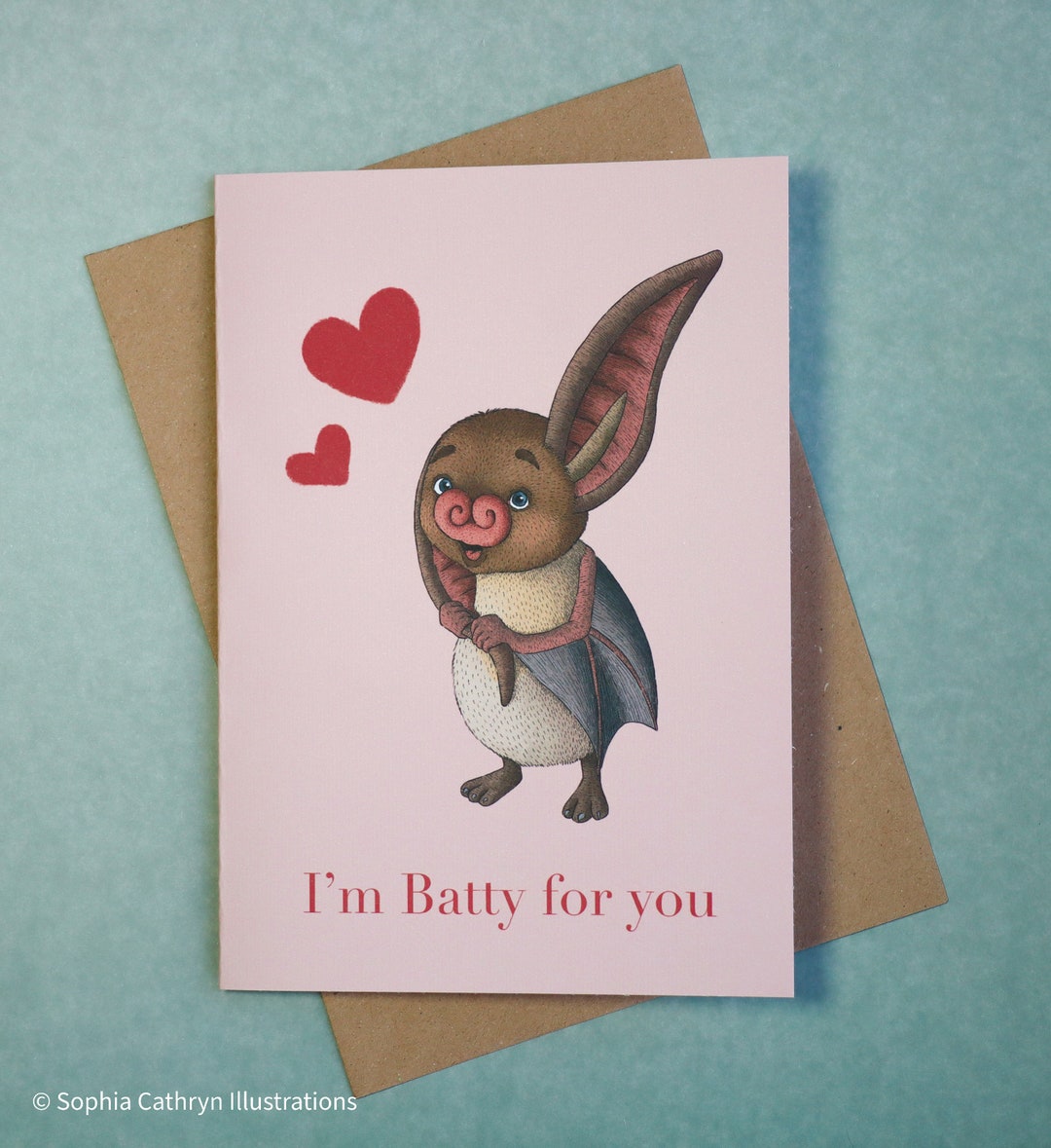 I’m Batty For You - Valentinstagskarte - Etsy Österreich