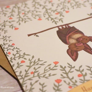 Cute Bat Themed Valentine’s Day Card - Etsy