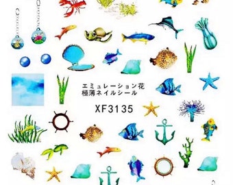 Fish Nail Decals | Etsy