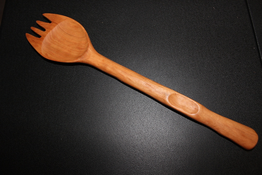 Hand Carved Wooden Spork - Etsy