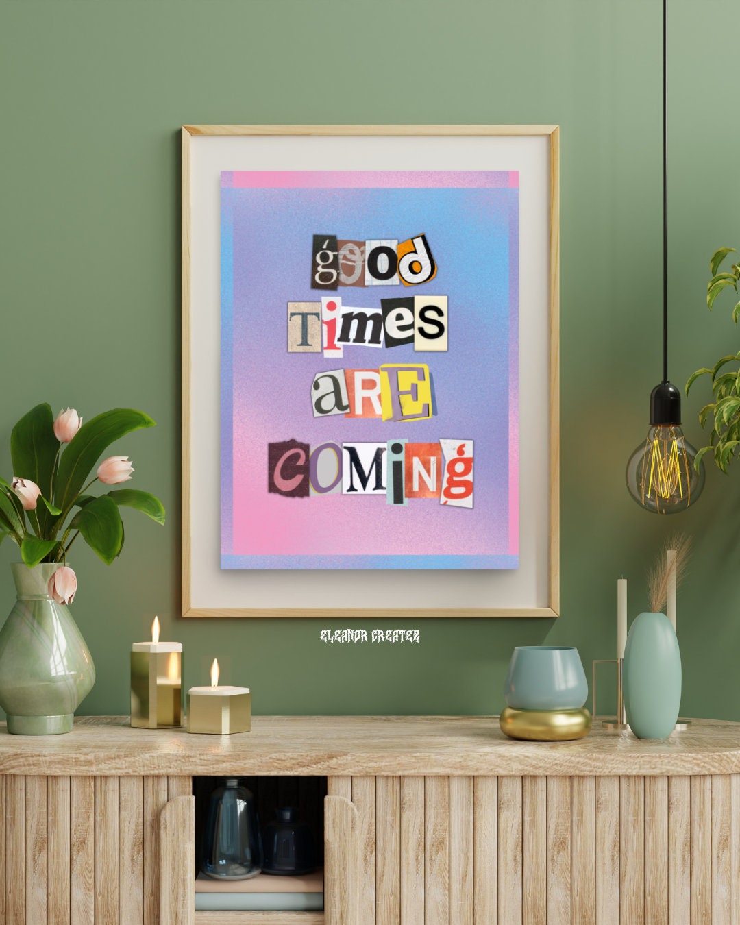 Fun Dorm Room Poster, Motivational Poster Colorful Wall Art, Soft ...