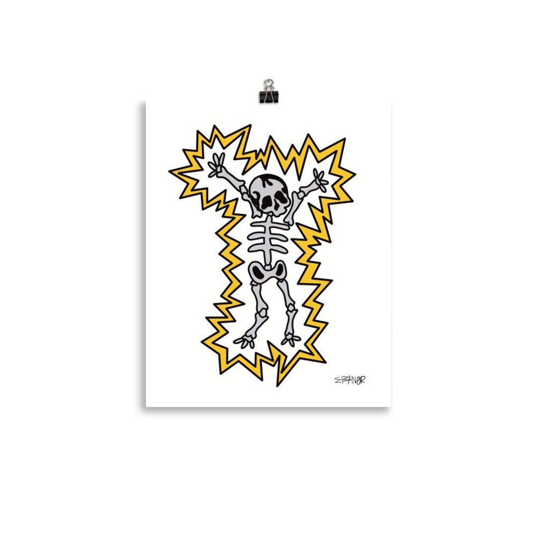 Electric Bones Poster - Etsy