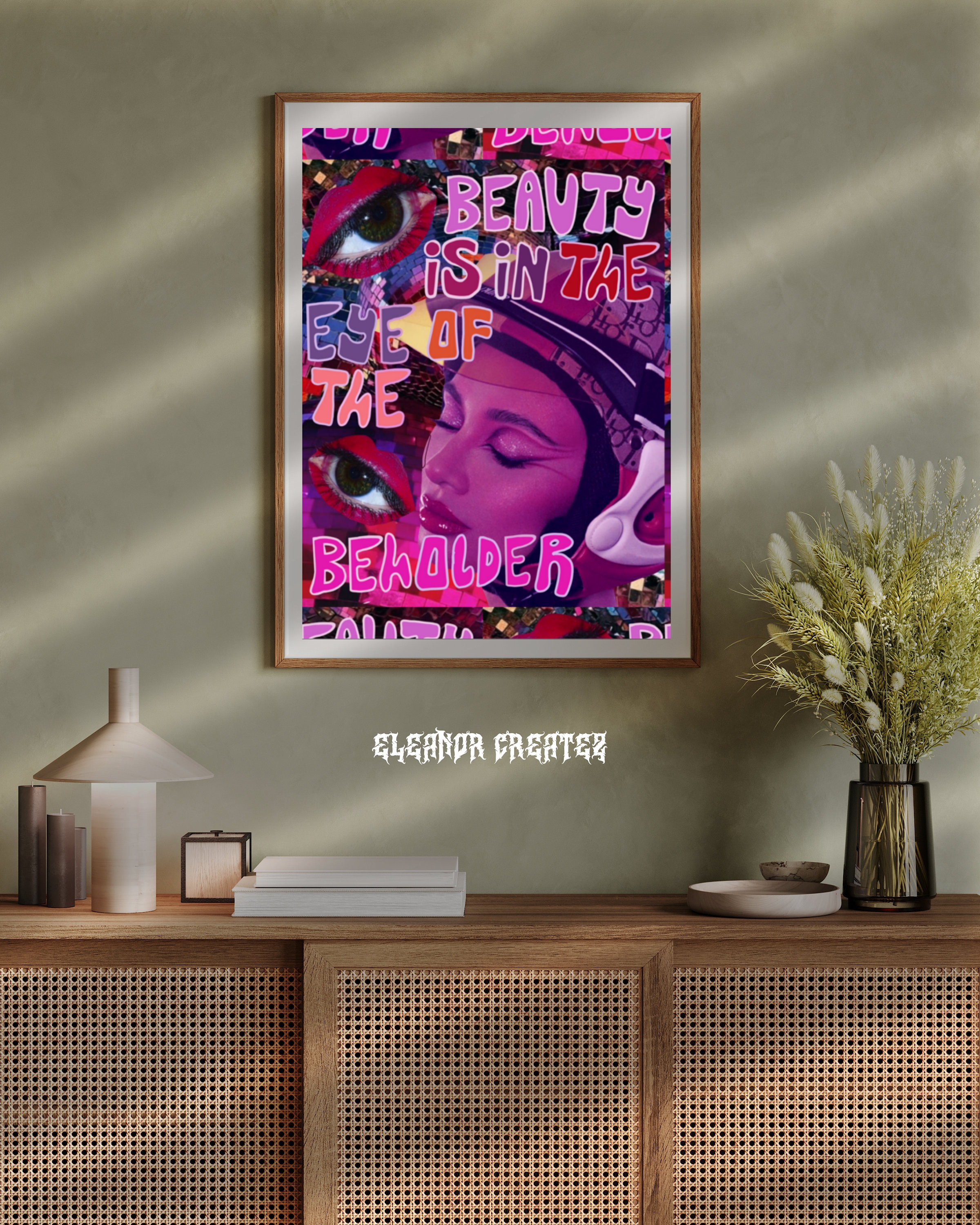Feminine Poster Beauty Poster Salon Wall Decor, Maximalist Poster, Gift ...