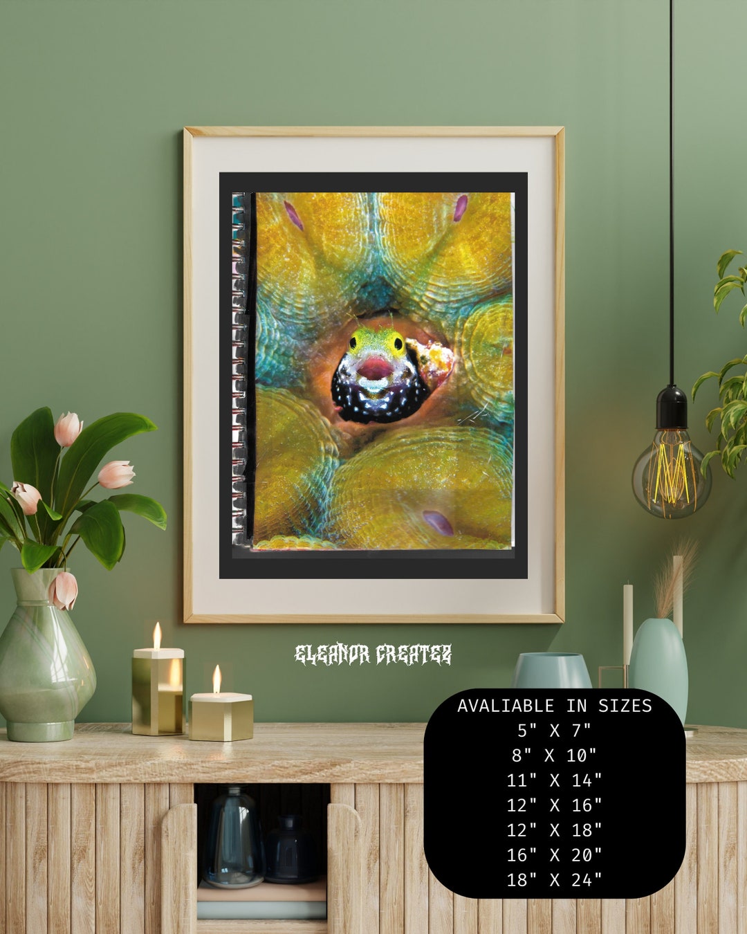 Fish Poster, Under the Sea Poster, Ocean Wall Decor, Colorful Fish ...