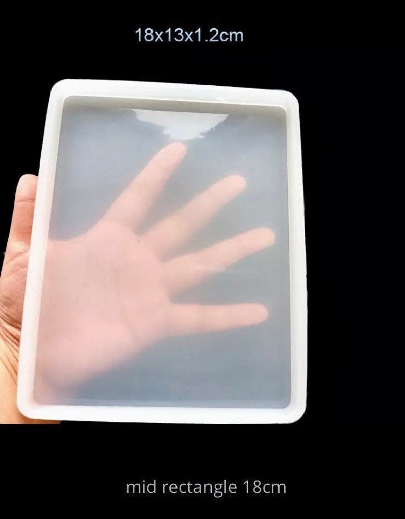 Rectangle Resin Silicone Molds Set Large Medium Small Shiny - Etsy