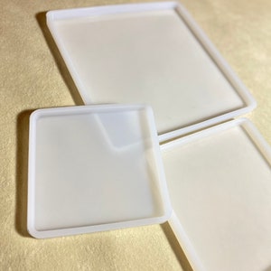 Square Silicone Mold Set for Resin, Large Medium Small, Shiny Resin ...