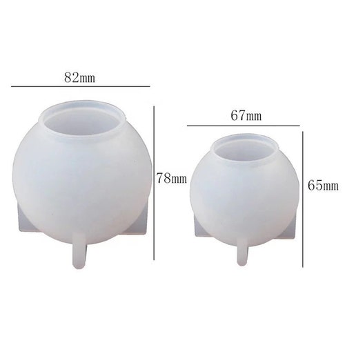 Large Sphere Silicone Molds // Free Standing Sphere Mold // - Etsy