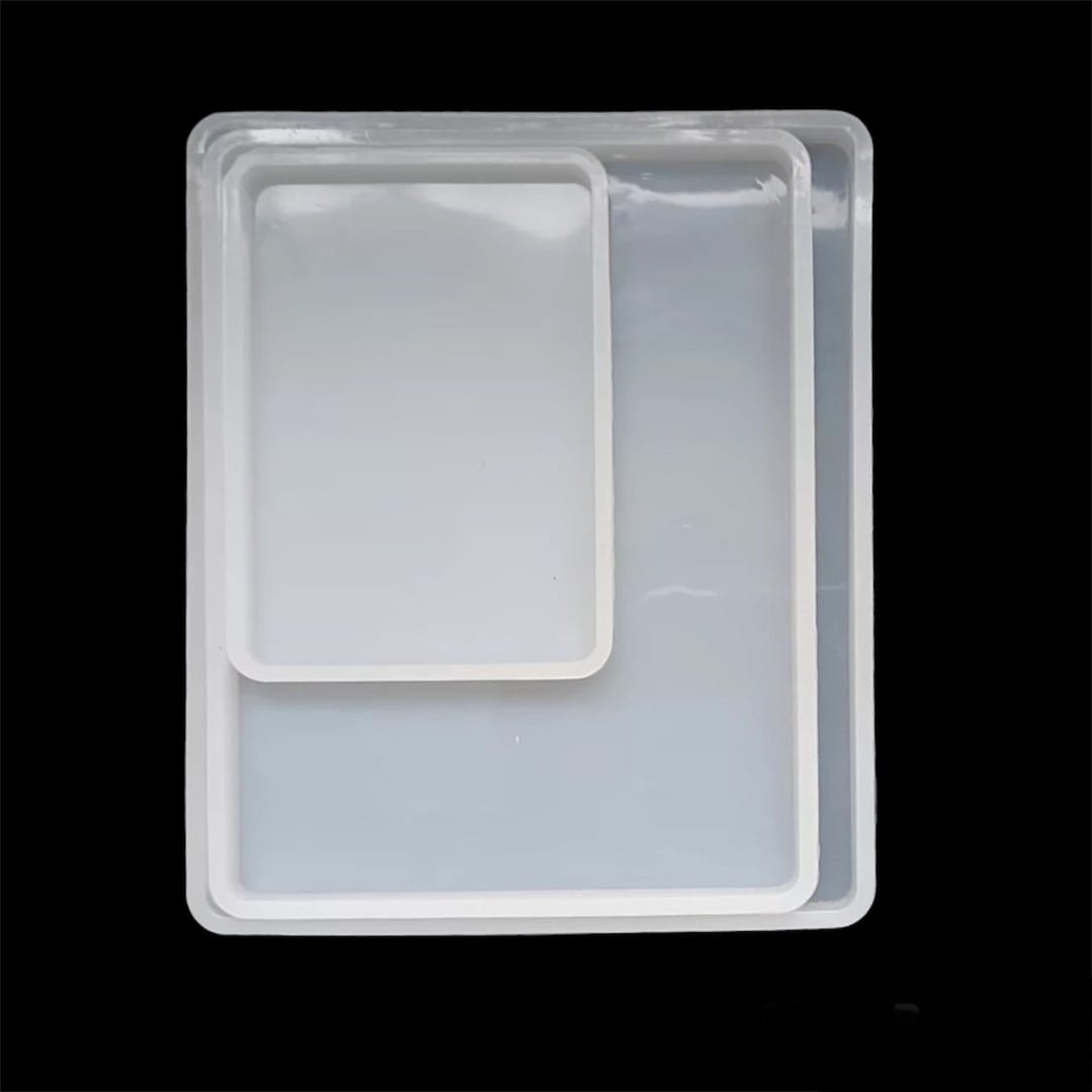 Rectangle Resin Silicone Molds Set Large Medium Small, Shiny Resin ...