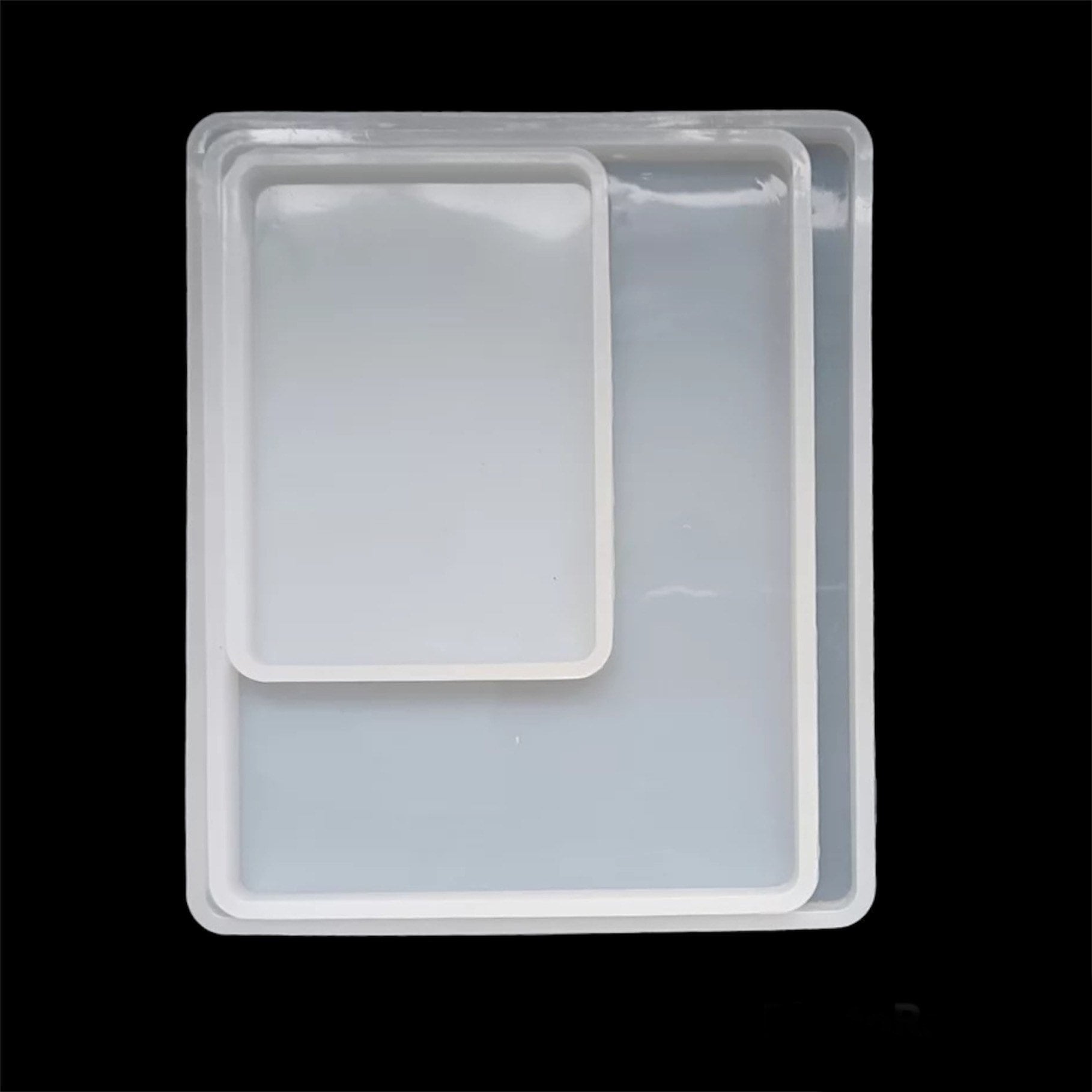 Rectangle Resin Silicone Molds Set Large Medium Small Shiny - Etsy