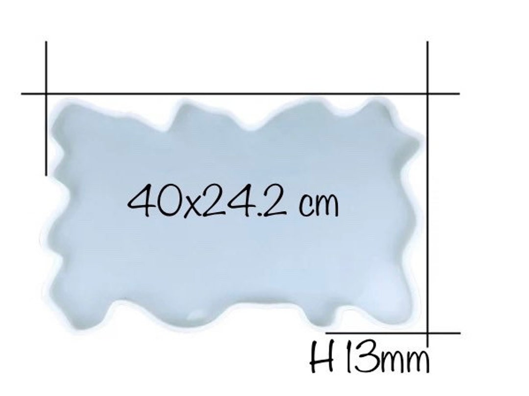 Large Geode Tray Resin Silicone Mold , Shiny Resin Serving Tray ...