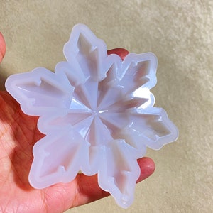 3D Snowflake Mold, Faceted Ornaments Silicone Mold, Deep Snowflake ...