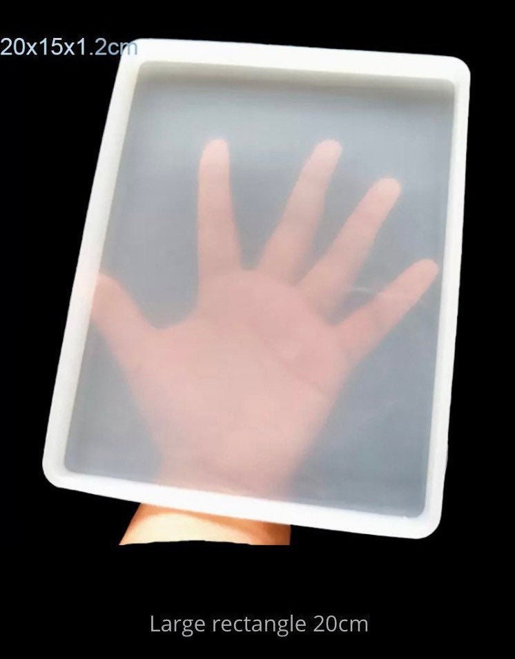 Rectangle Resin Silicone Molds Set Large Medium Small Shiny - Etsy