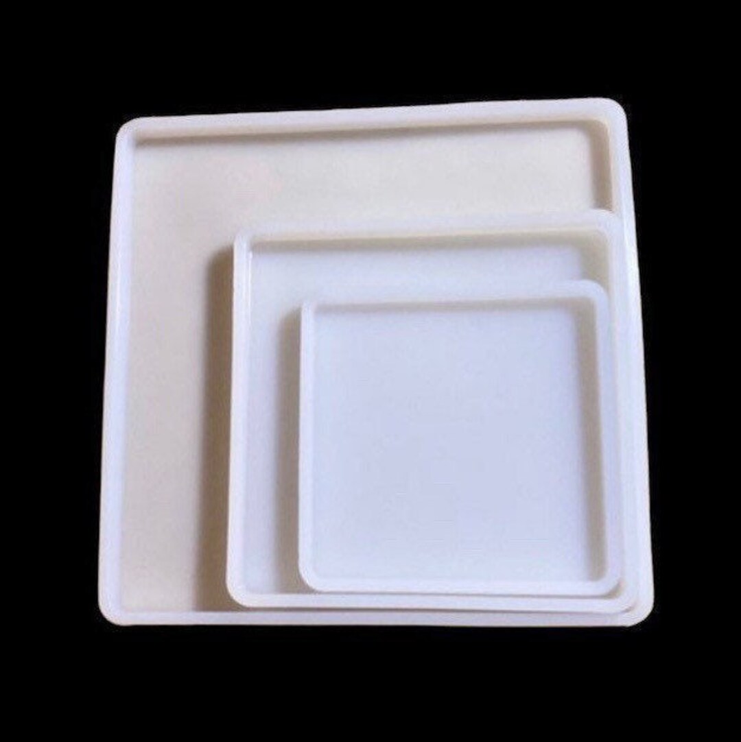 Square Silicone Mold Set for Resin, Large Medium Small, Shiny Resin ...