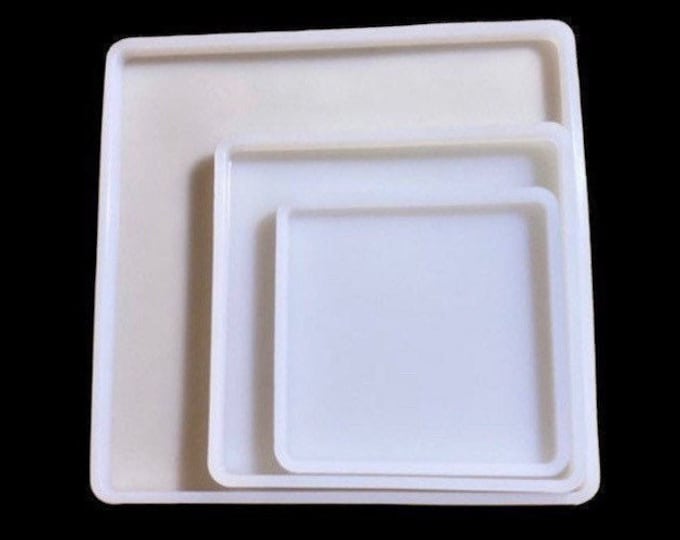 Square Silicone Mold Set for Resin, Large Medium Small, Shiny Resin ...