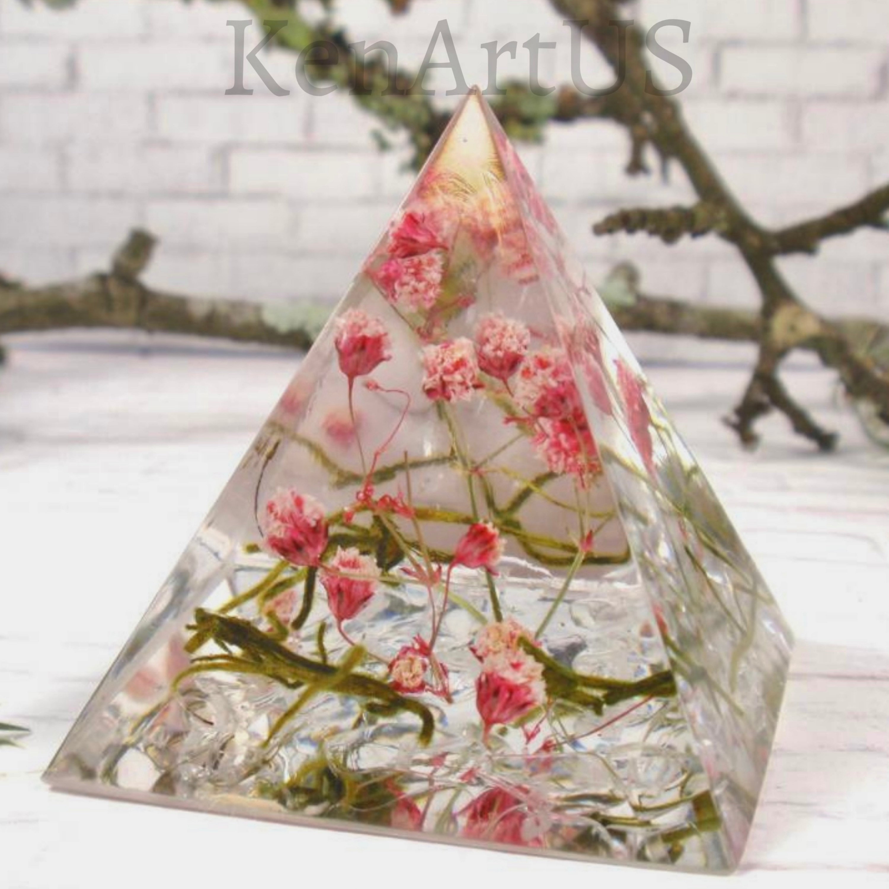 Large Pyramid Mold 15cm, Resin Soap Clay Candles Jewelry 2pcs Mold Set ...