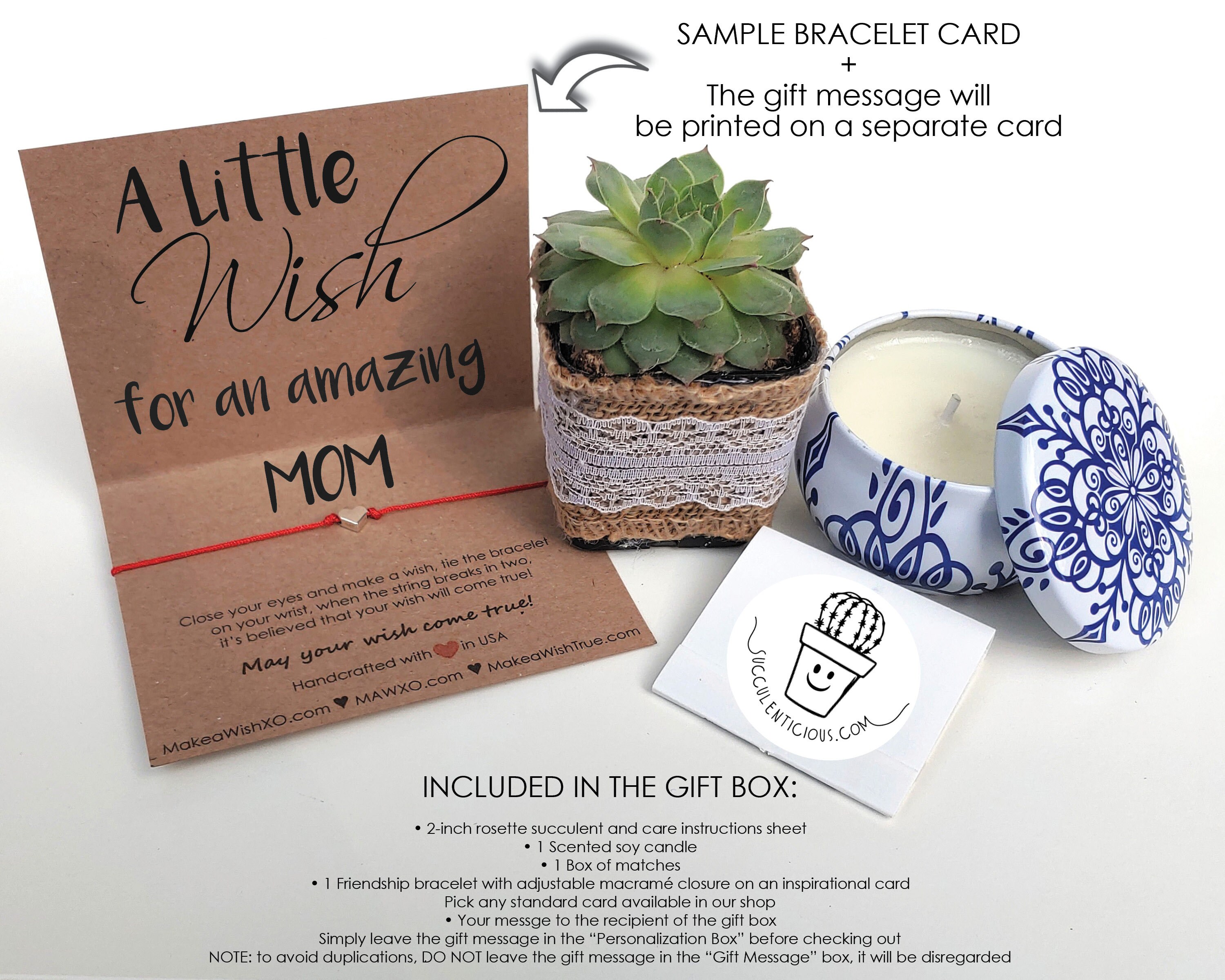 Teacher Gift Box, Teacher Appreciation Gift, Teacher Gift, Succulent ...