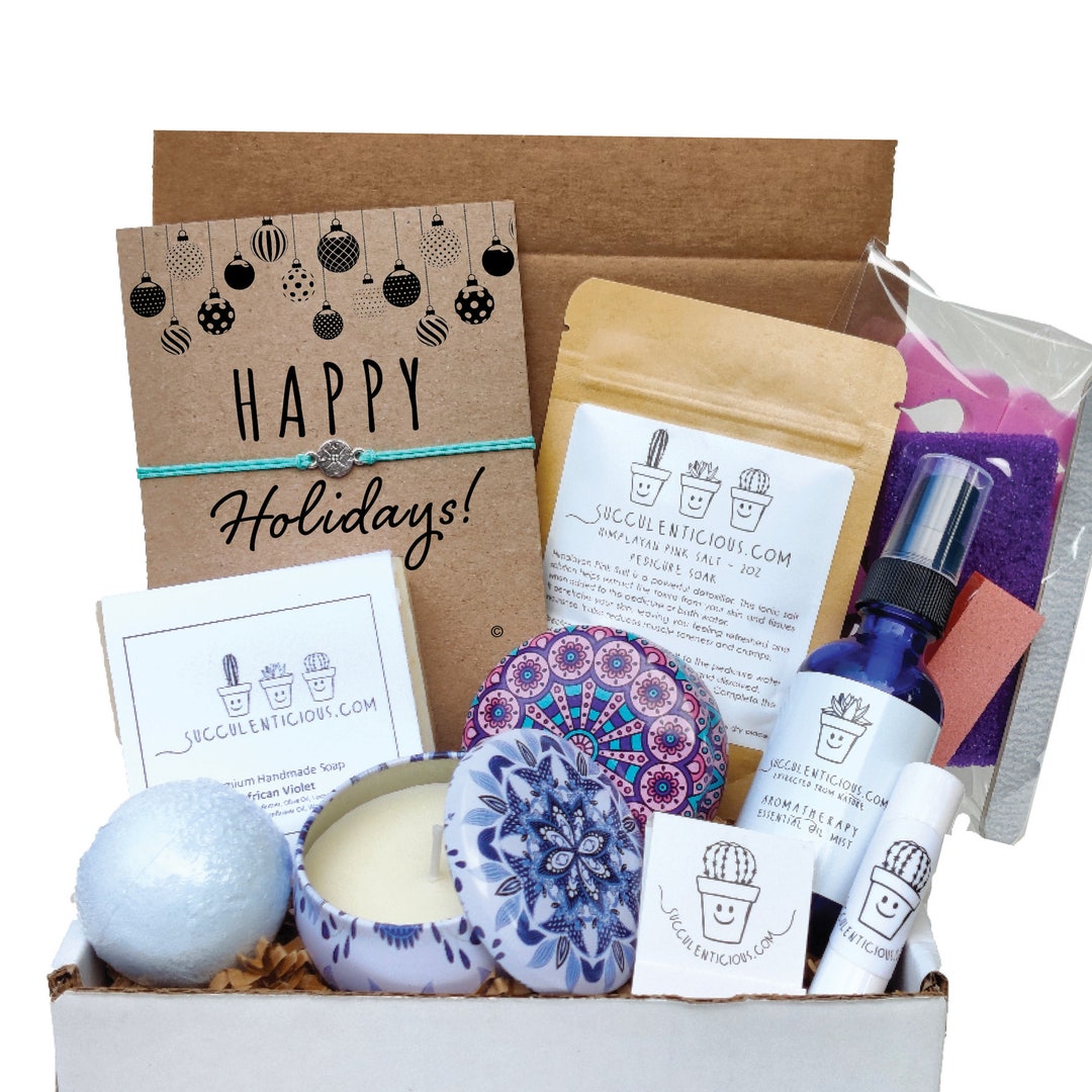 Holiday Gift Box • Corporate Holiday Gift • Spa Gift Box • Coworker ...