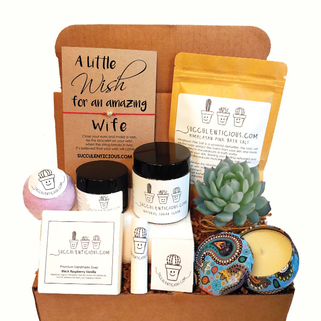 Wife Gifts, Wife Care Package, Wife Gift Wife Spa Gift Box Gift for ...