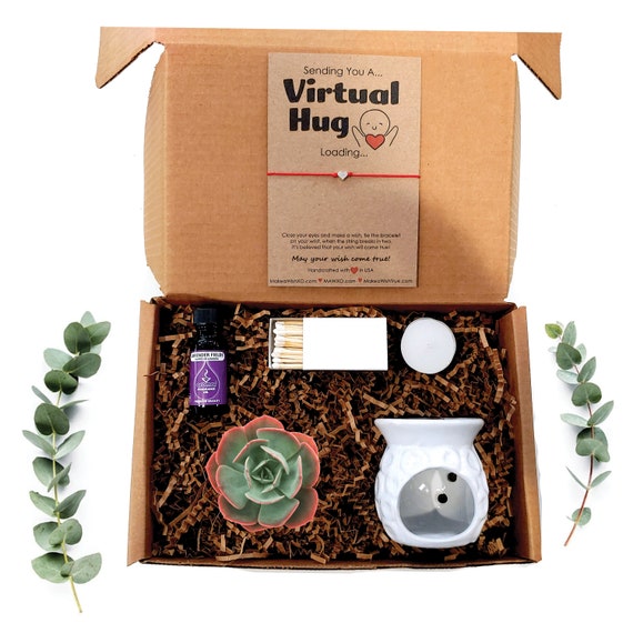 Virtual Hug Gift Box Succulent Gift Box Care Package for Her - Etsy