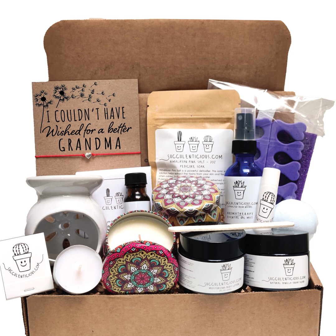 Grandma Spa Gift Box, Grandma Gift Box Grandma Care Package for Grandma ...