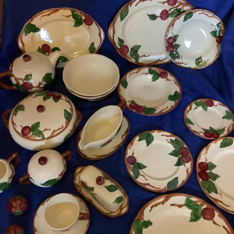 Franciscan Apple Dinnerware - Etsy