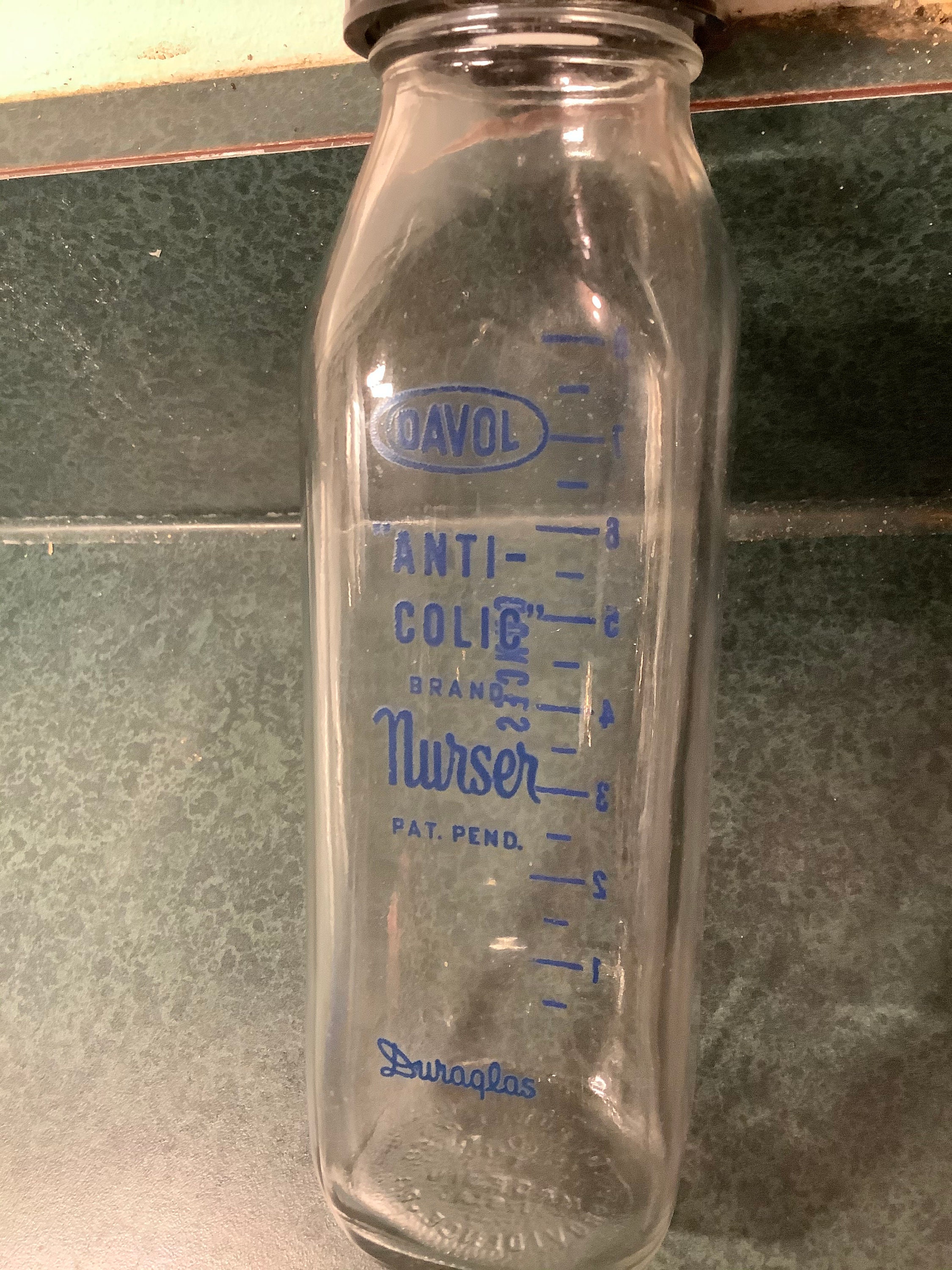 Vintage Davol Baby Bottle 8oz No Lid - Etsy