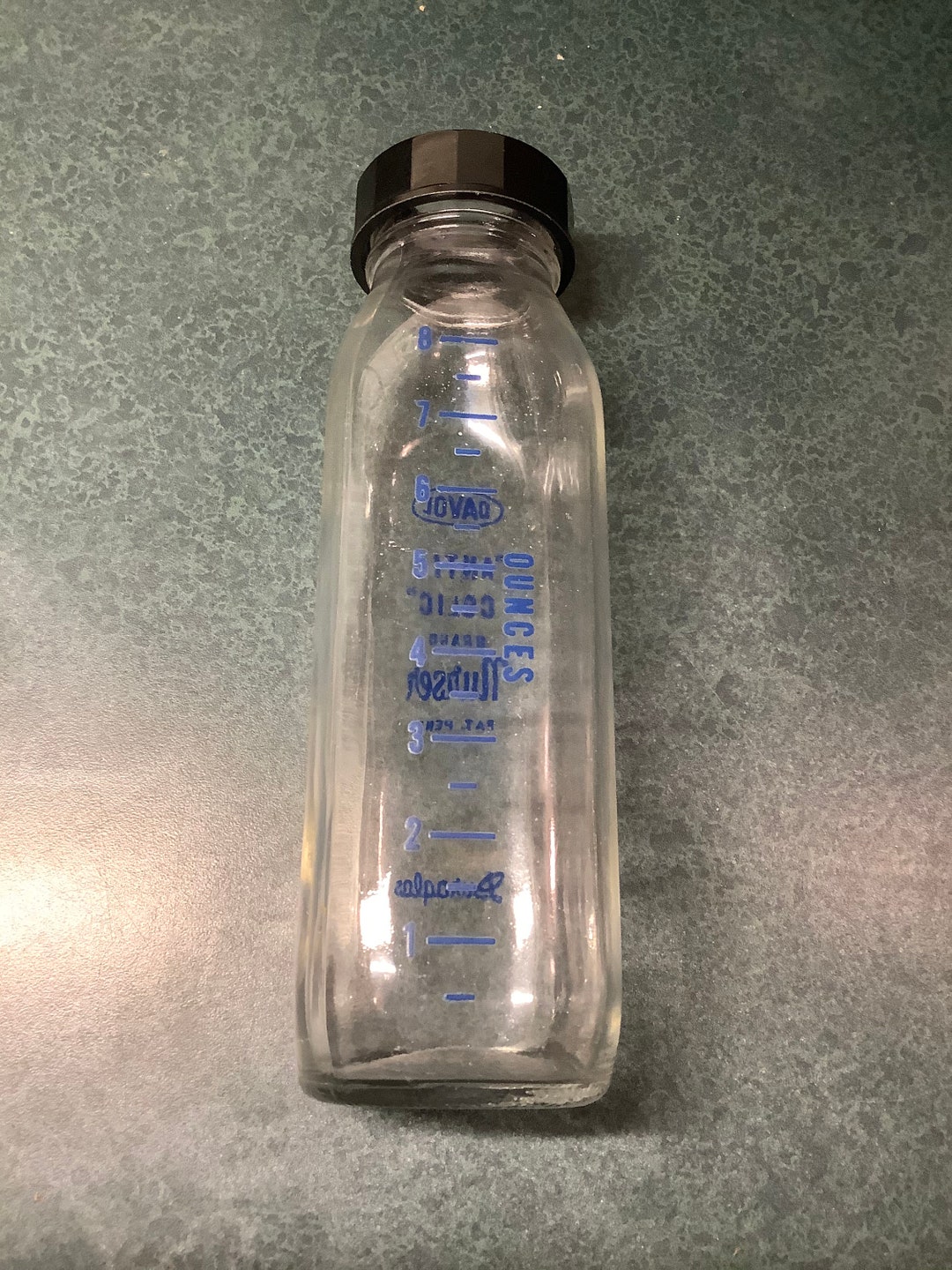 Vintage Davol Baby Bottle, 8oz, No Lid - Etsy