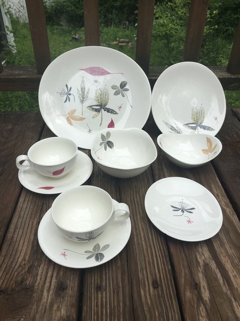 Vintage Mid Century Hall Caprice Eva Zeisel China Set 96 | Etsy