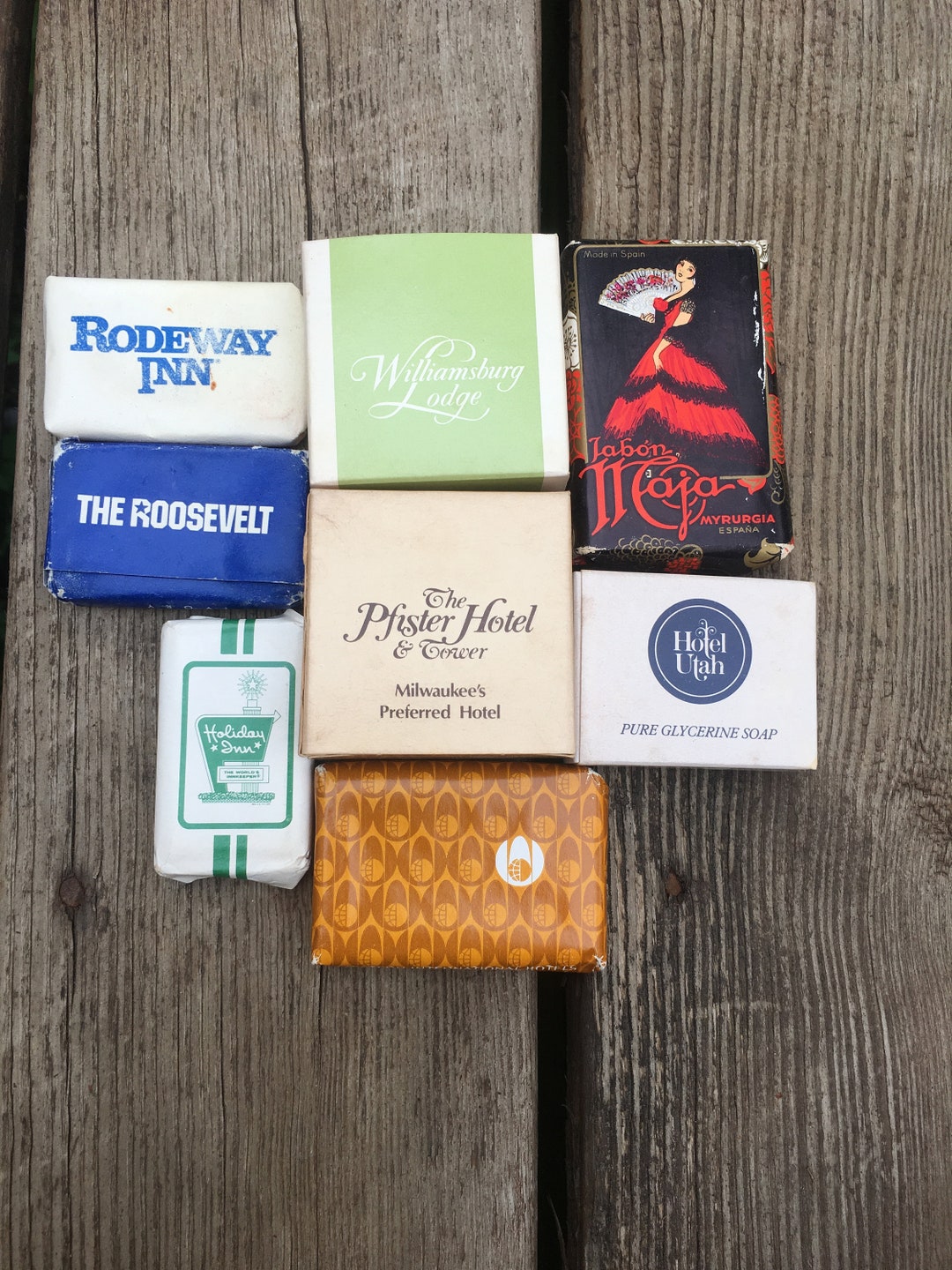 Vintage Hotel Soaps Set of 8 Vintage Hotel Mini Soap Bars - Etsy